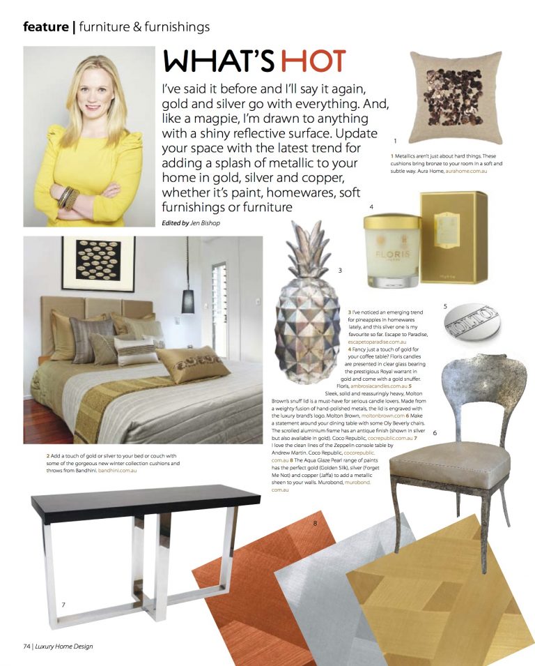 My trend report in Luxury Home Design magazine, out today - The ...