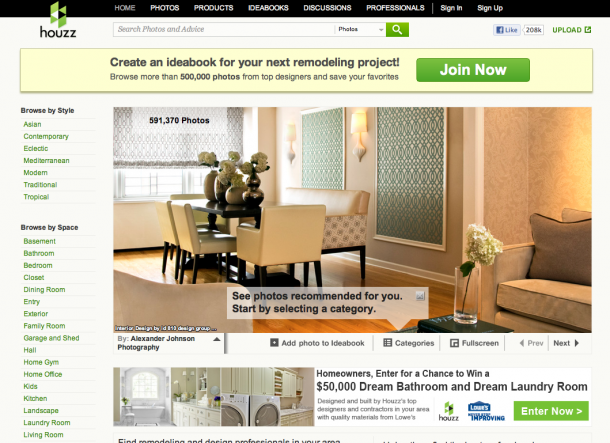 Love Pinterest? How about Houzz? - The Interiors Addict