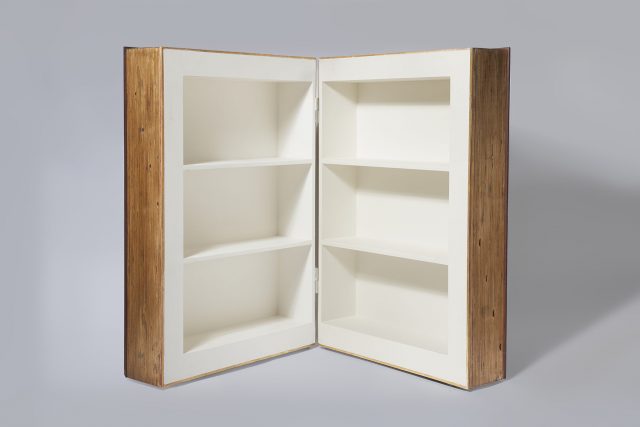 The book shelf in the shape of a book! - The Interiors Addict