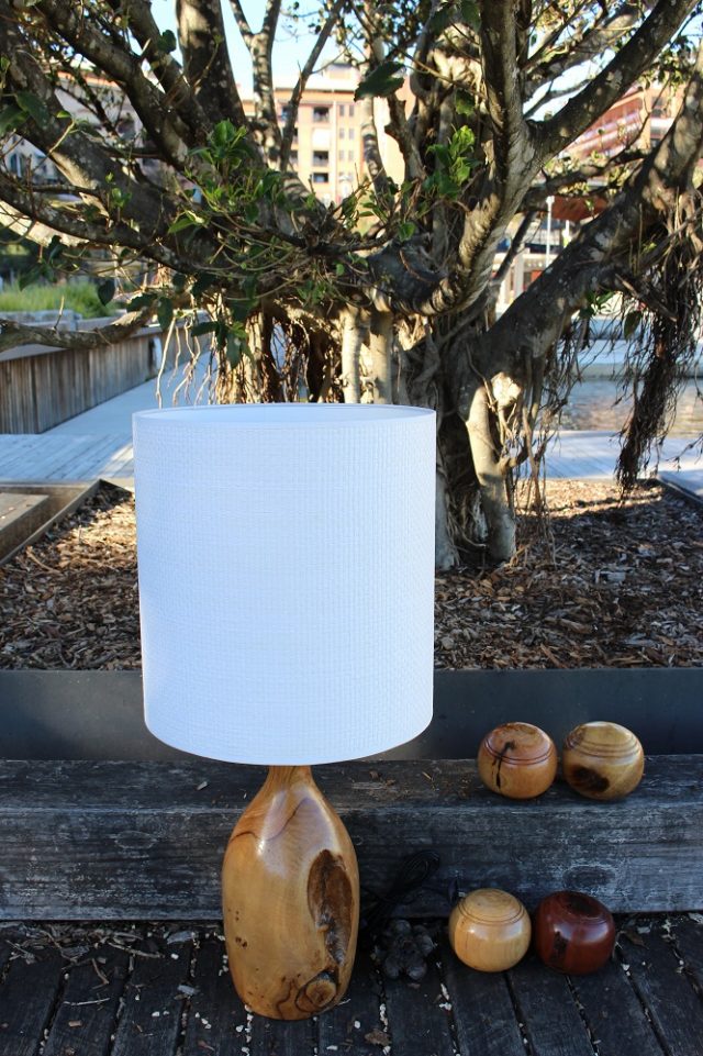 Hand turned timber lamps, made in Sydney - The Interiors Addict