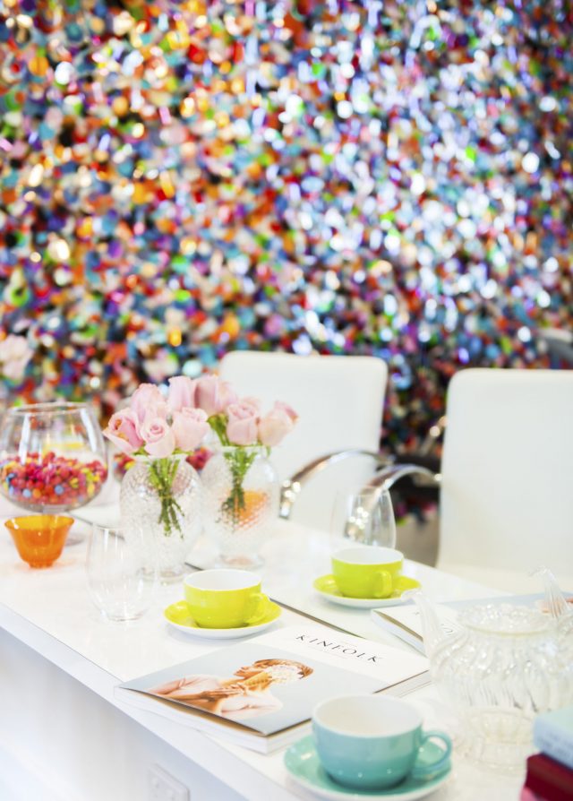 Giant sequin wall wows in Perth beauty bar - The Interiors Addict