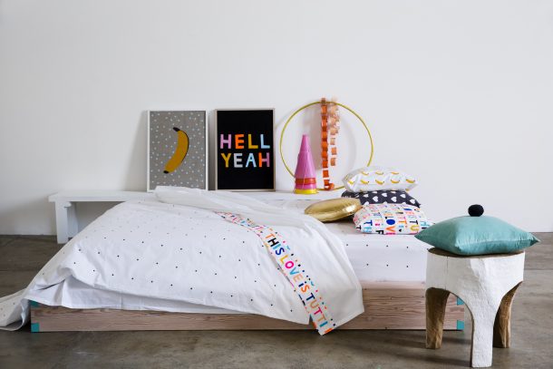 Warning: Rachel Castle's tutti frutti linen may make you want to dance ...