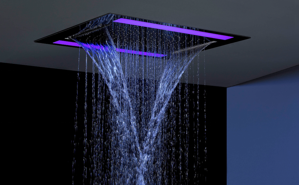 The rainbow showerhead by iB Rubinetterie. Disco bathroom? - The ...