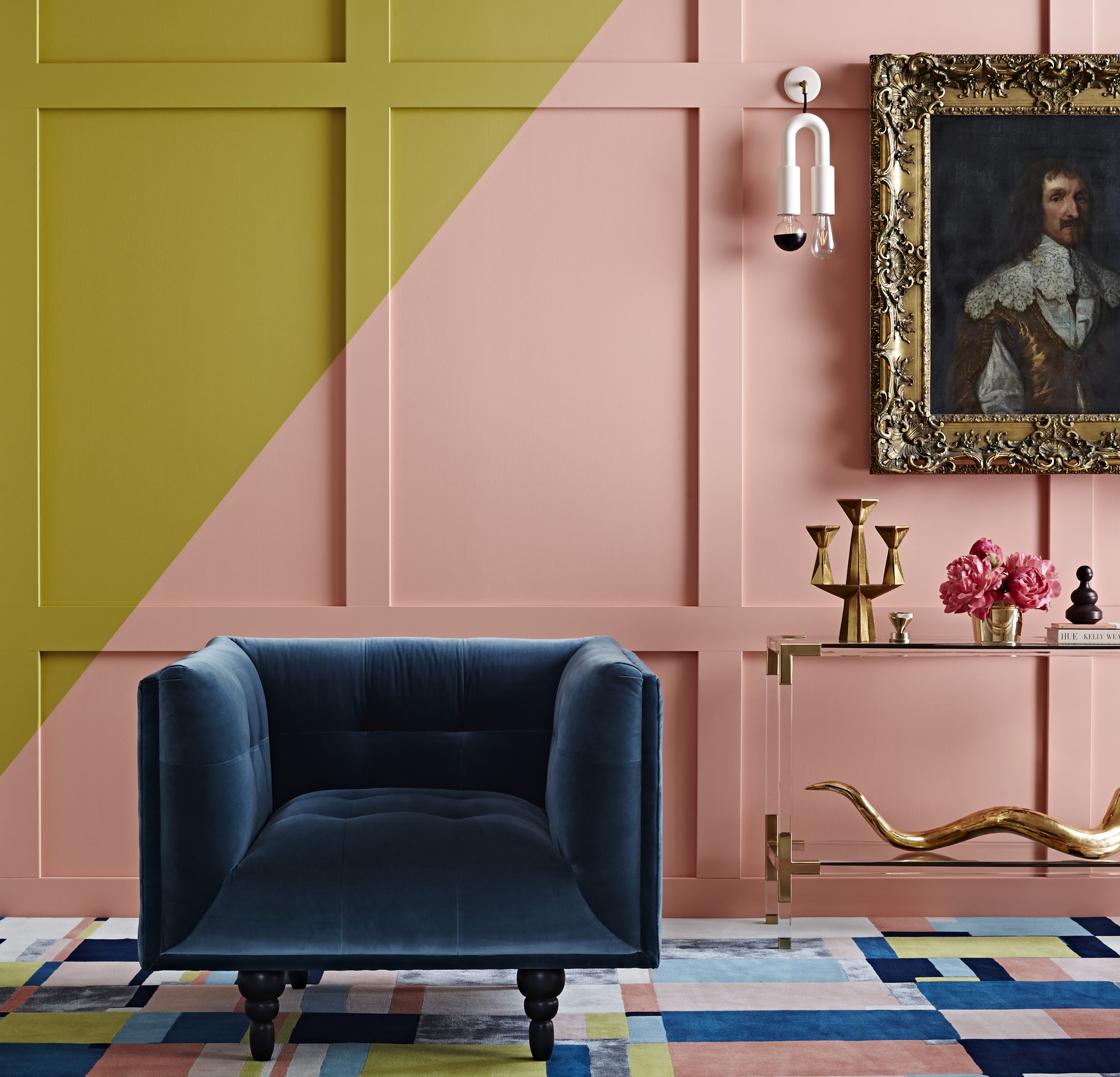 How To Paint A Diagonal Wall Design In Eight Easy Steps The 