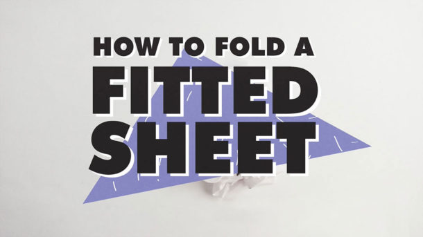 How to: Fold a fitted sheet into a perfect square - The Interiors Addict