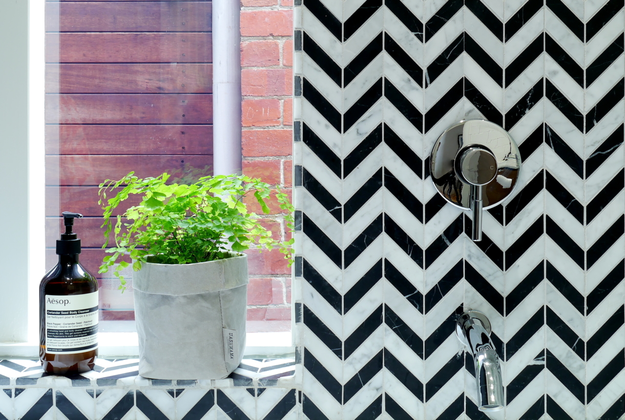 Real Reno: Monochrome bathroom makeover - The Interiors Addict