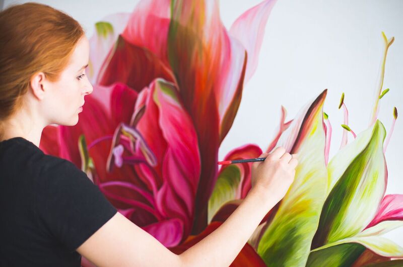 For the love of flowers: From fashion designer to artist - The ...