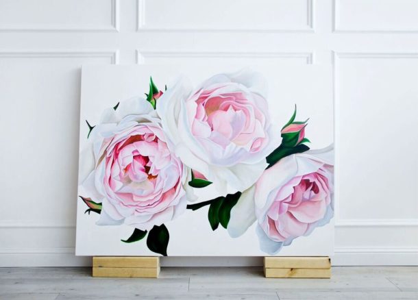 For the love of flowers: From fashion designer to artist - The ...