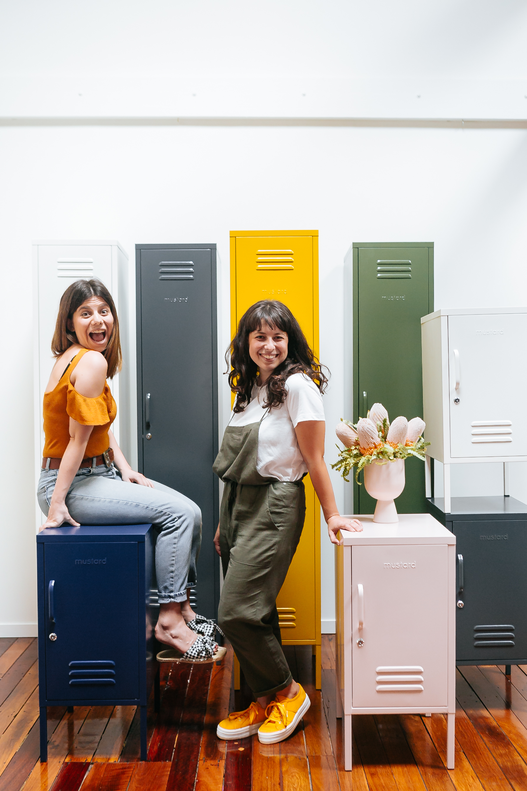 Vintage style lockers in fab colours: new brand Mustard - The Interiors ...
