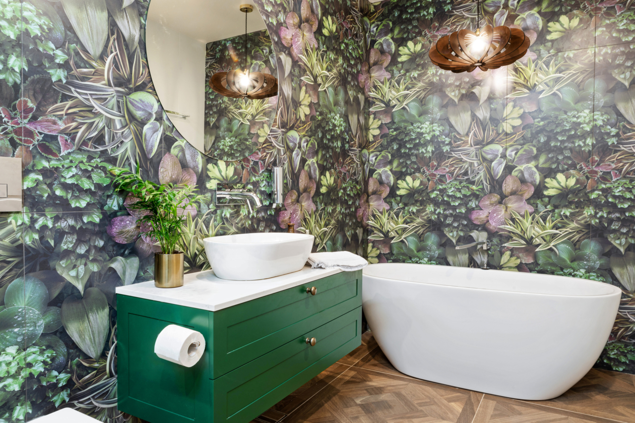 Before & after: Jungle inspired tile sets tone for reno - The Interiors Addict