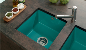 Coloured kitchen sinks: our top five statement sinks - The Interiors Addict