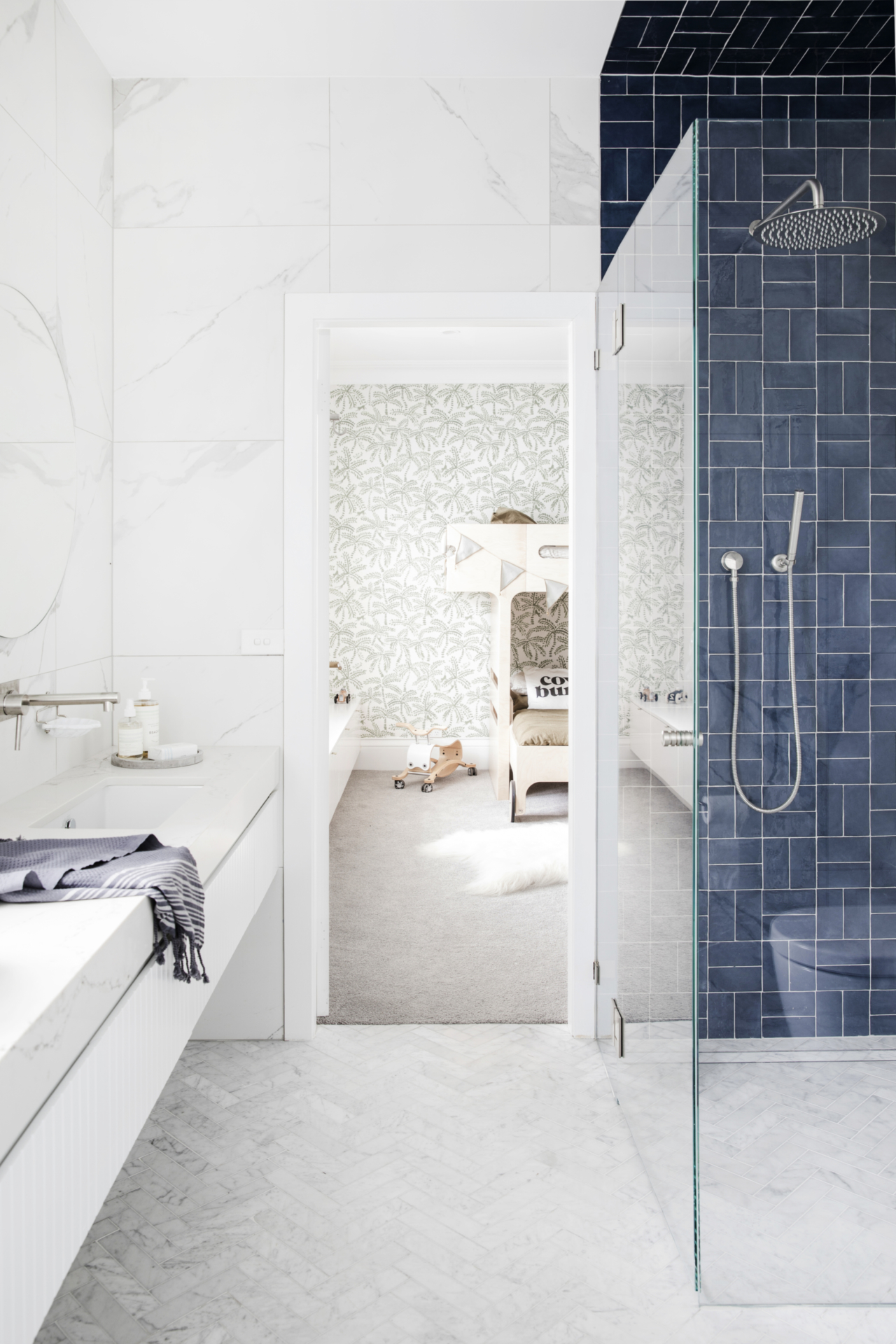 Three Birds Renovations on being creative with tiles - The Interiors Addict