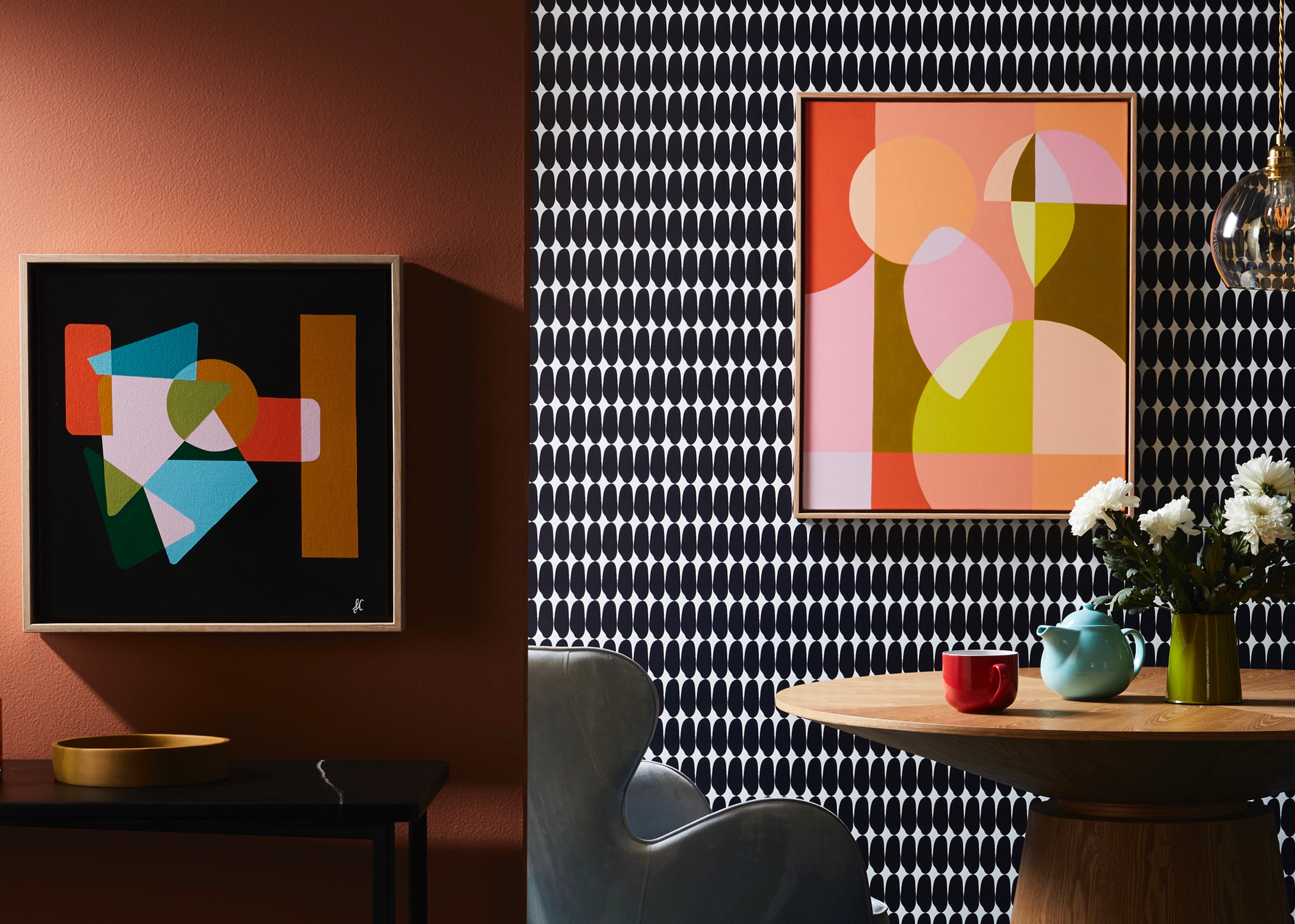 Discover Artist Anna Cole's bright, geometric works - The Interiors Addict