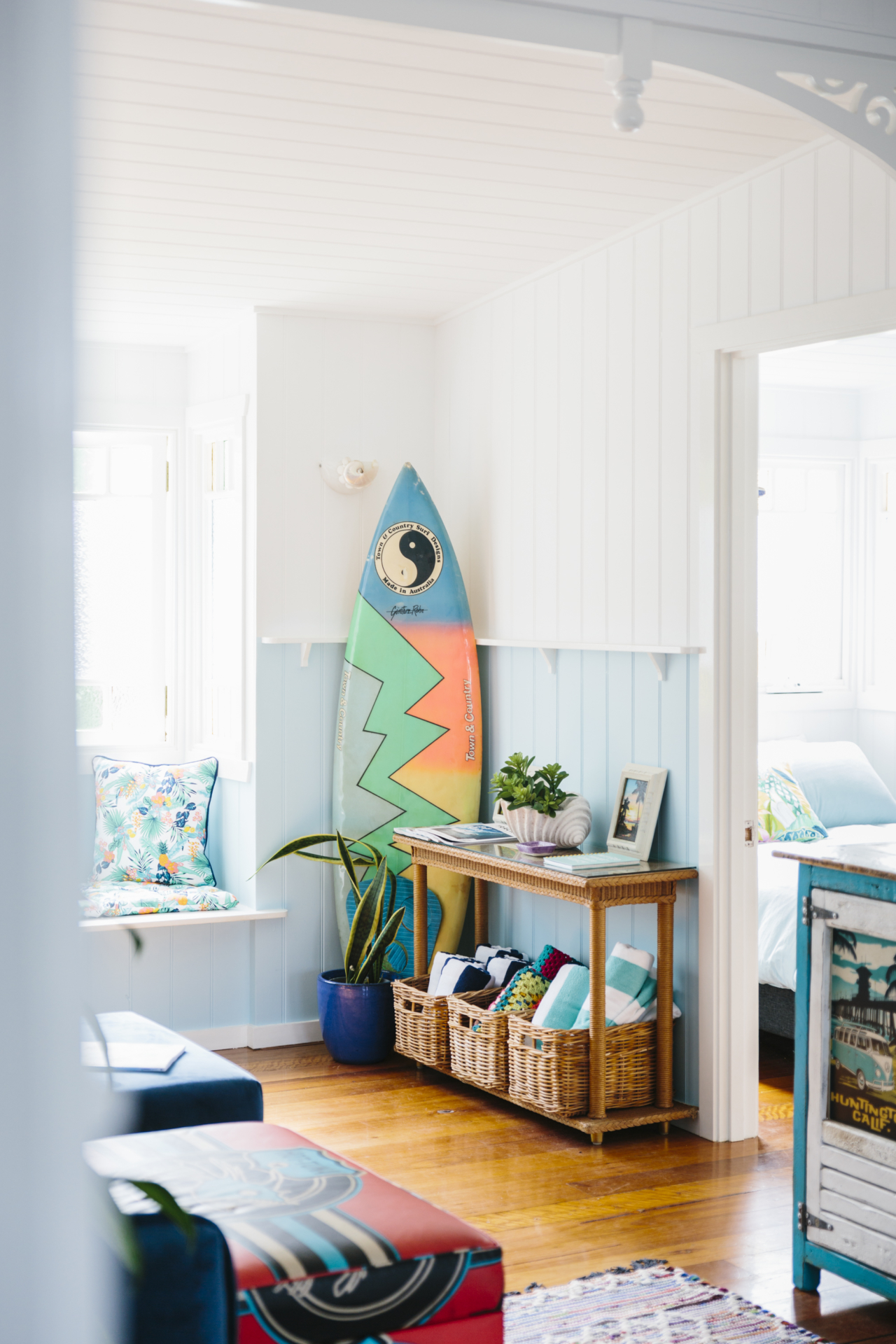 Holiday home: Retro, tropical themed surf shack in NSW - The Interiors ...