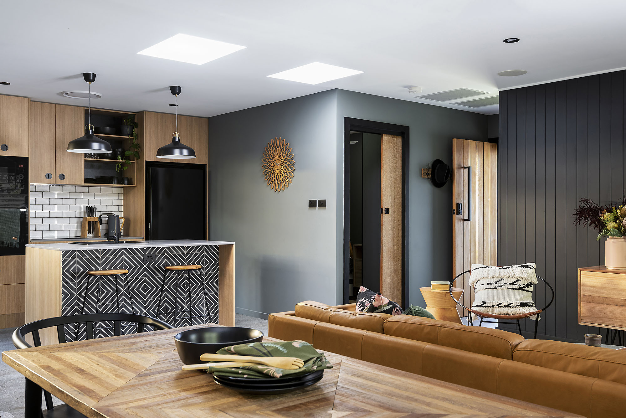 Before & after: Stylist's moody monochrome cottage reno - The Interiors ...