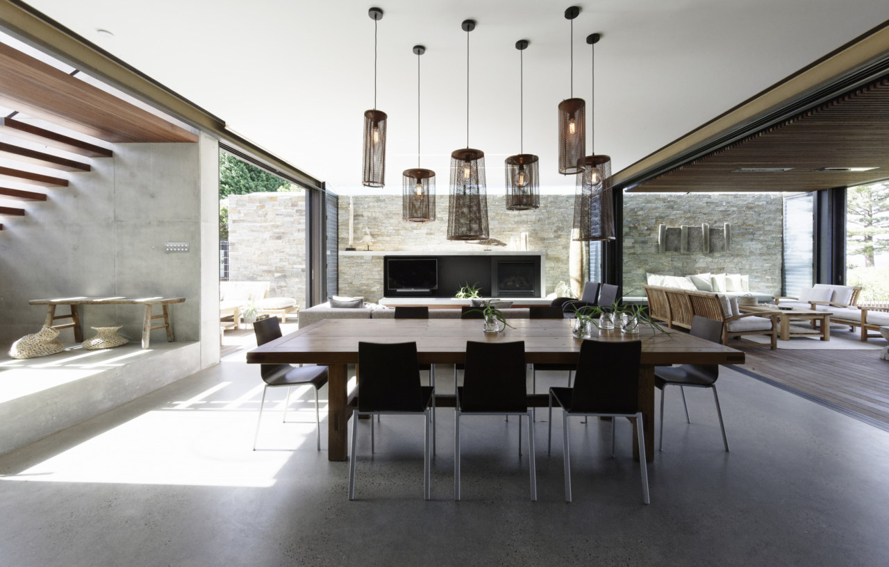 Real home: Dream holiday house features central firepit - The Interiors ...