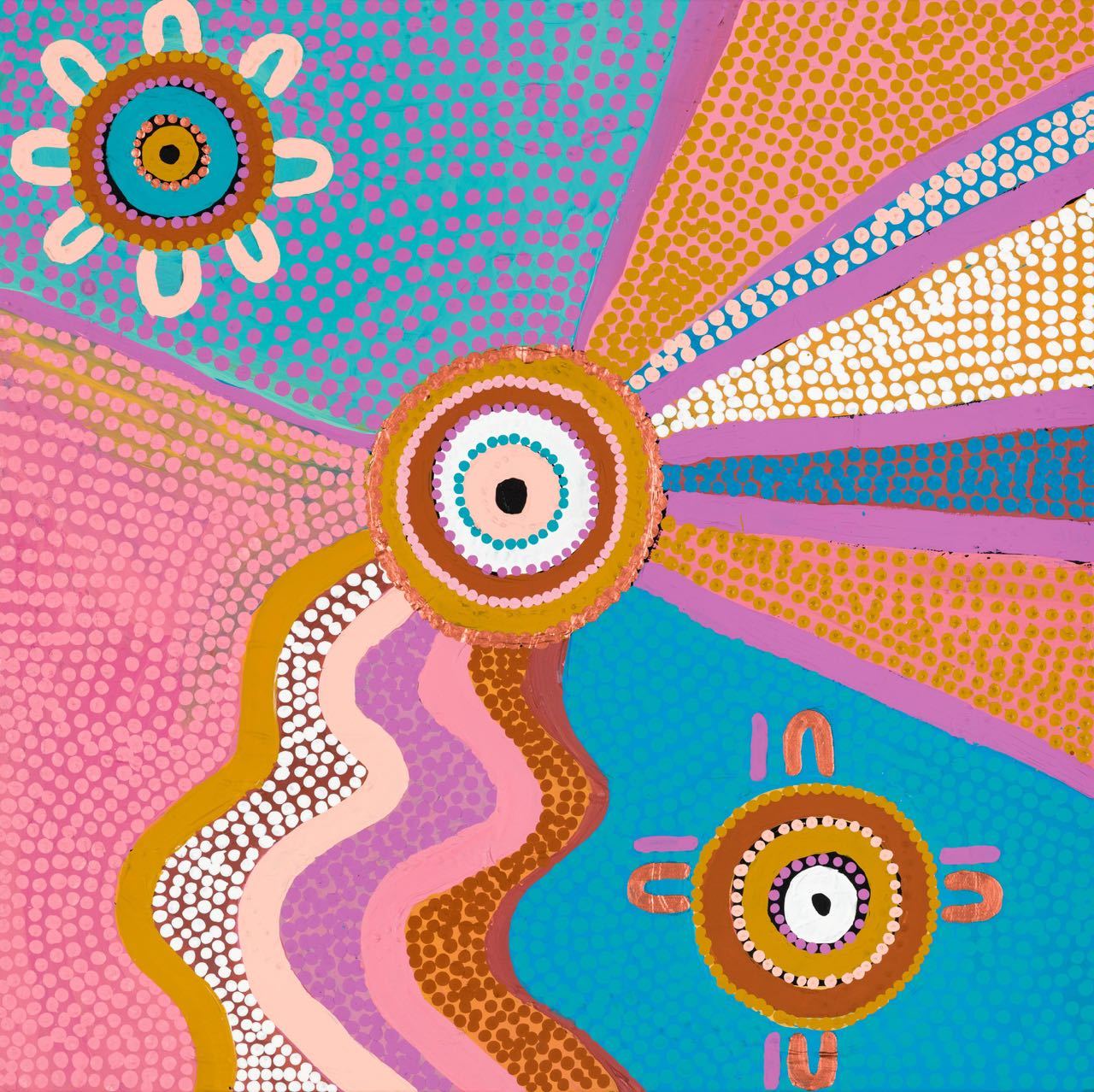 Contemporary Indigenous Australian art: Natalie Jade - The Interiors Addict