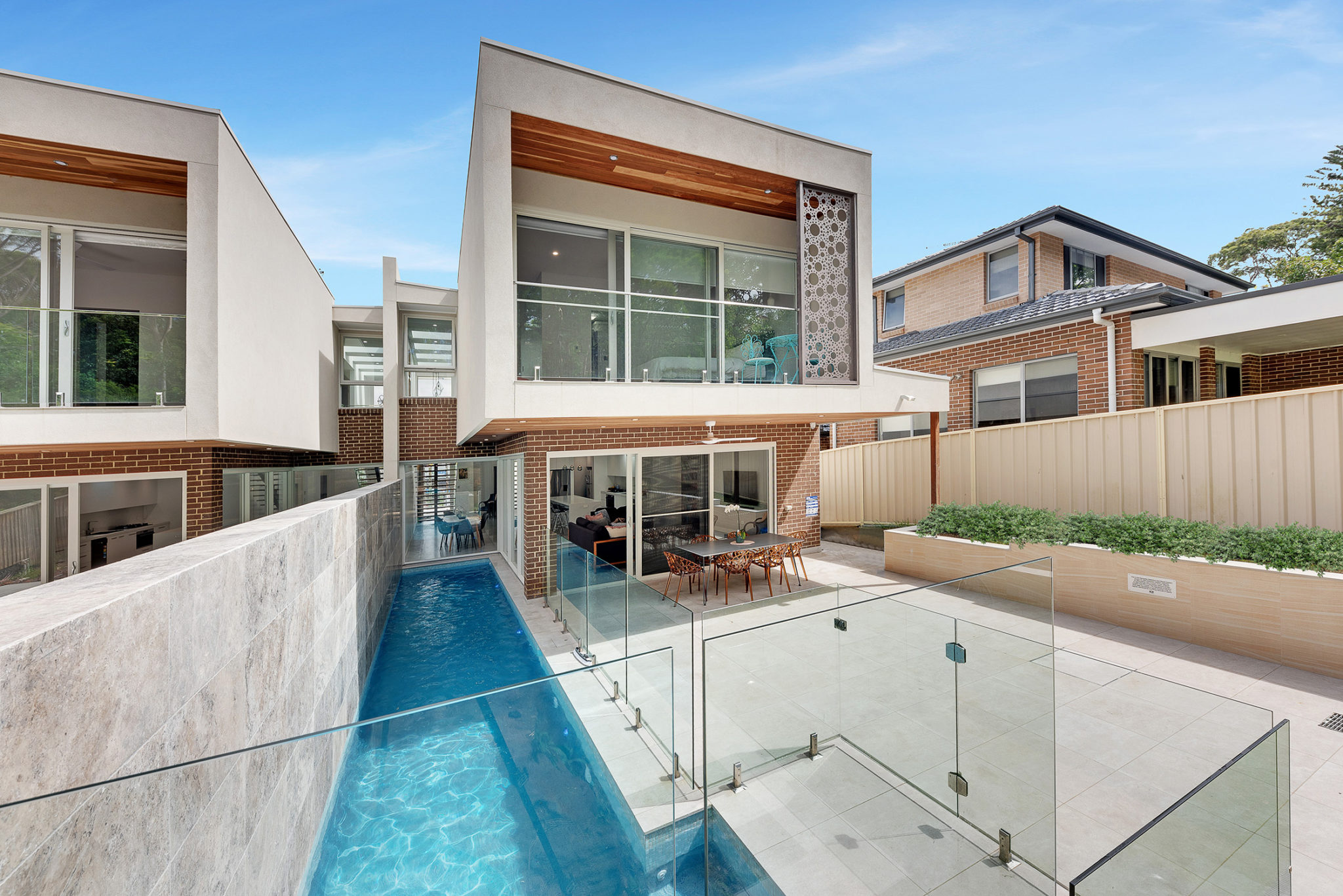 Duplex with pool is low maintenance & eco-friendly - The Interiors Addict