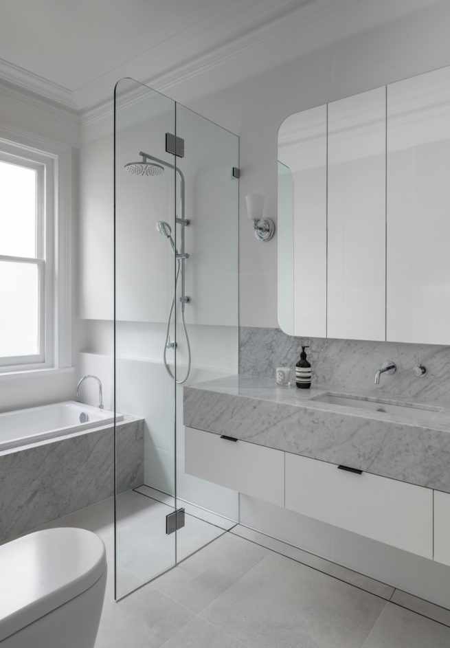Bathroom transformation: elegant update of a tired 1980s layout - The ...