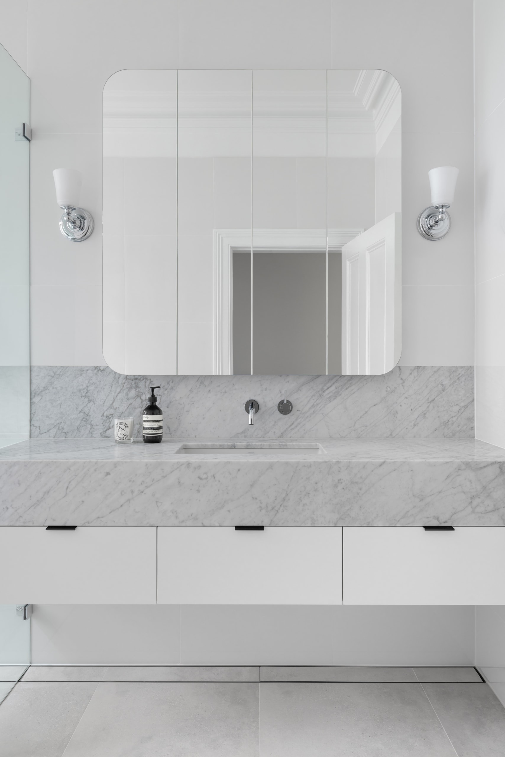 Bathroom transformation: elegant update of a tired 1980s layout - The ...