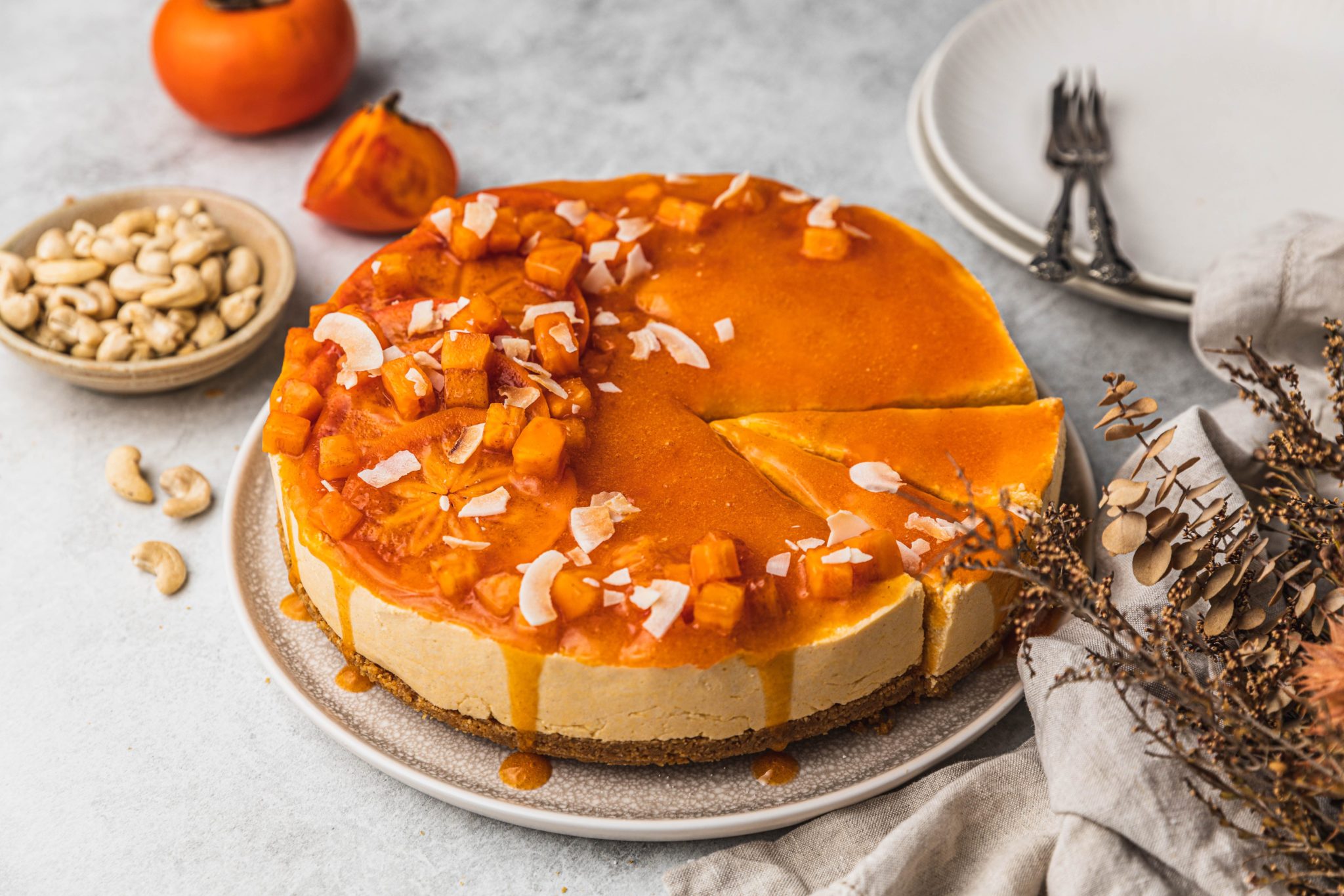 Foodie Friday: Vegan persimmon cheesecake - The Interiors Addict