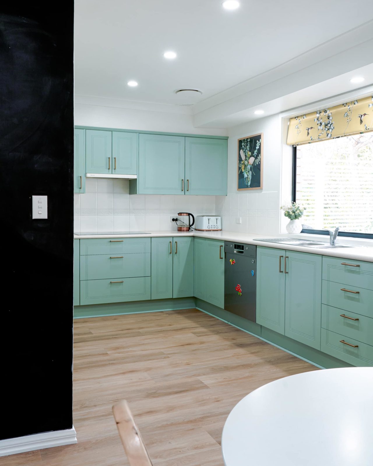 Beauty blogger's beautiful budget green kitchen - The Interiors Addict