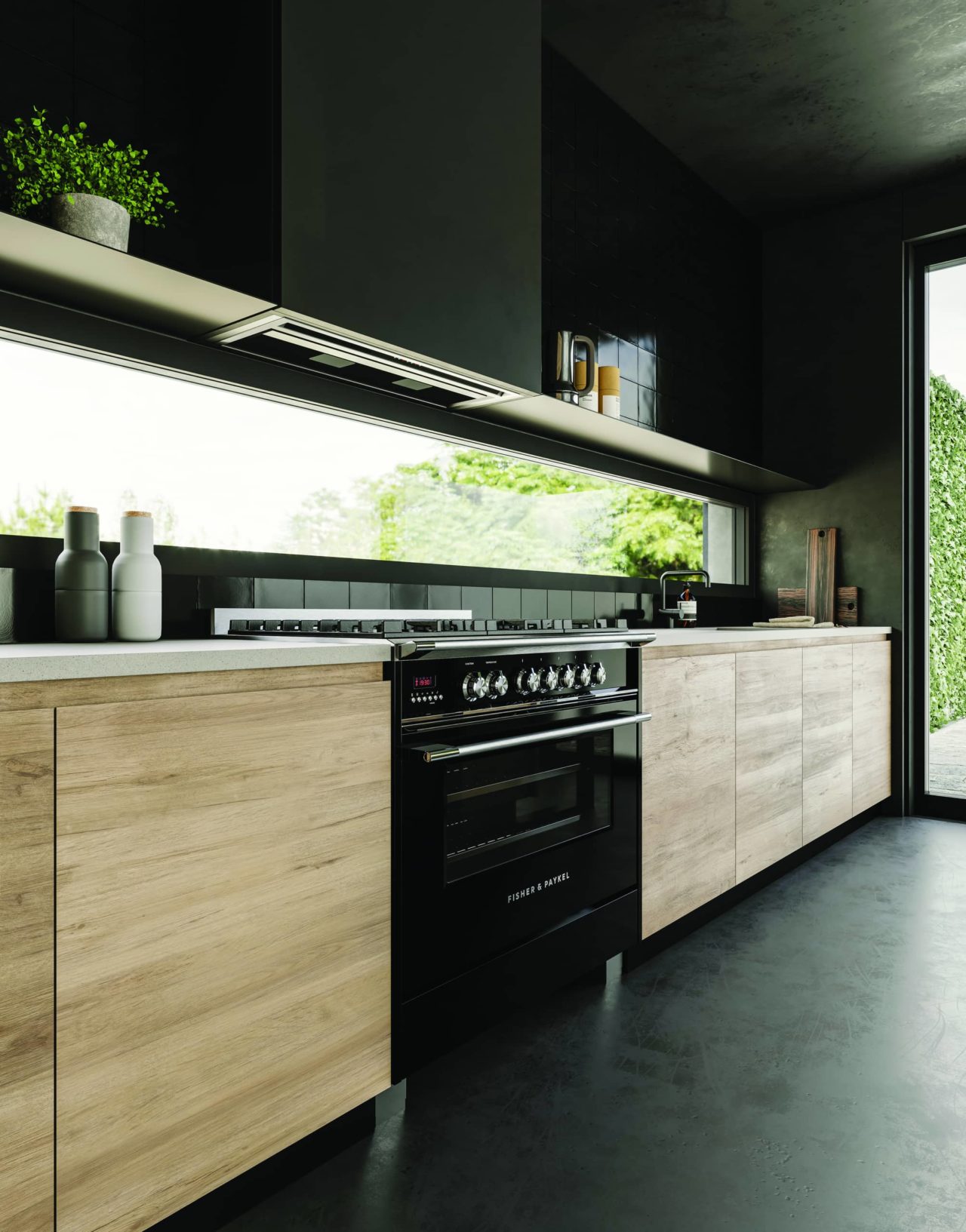Black appliances, rangehood free kitchens & more Australian kitchen ...