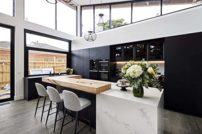 The Block 2021: Kirsty and Jesse's insanely good navy kitchen! - The ...