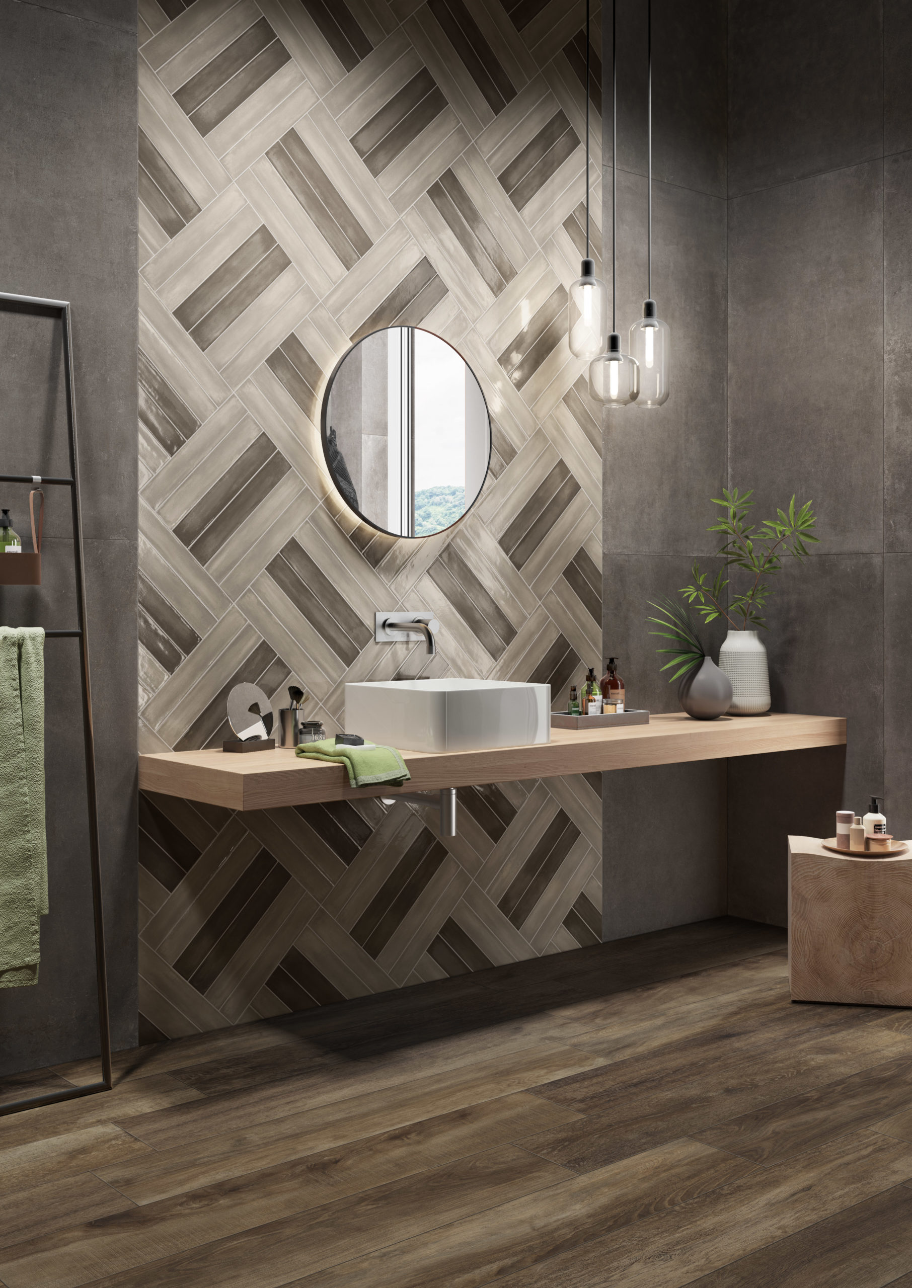 5 new ways to lay subway tiles - The Interiors Addict