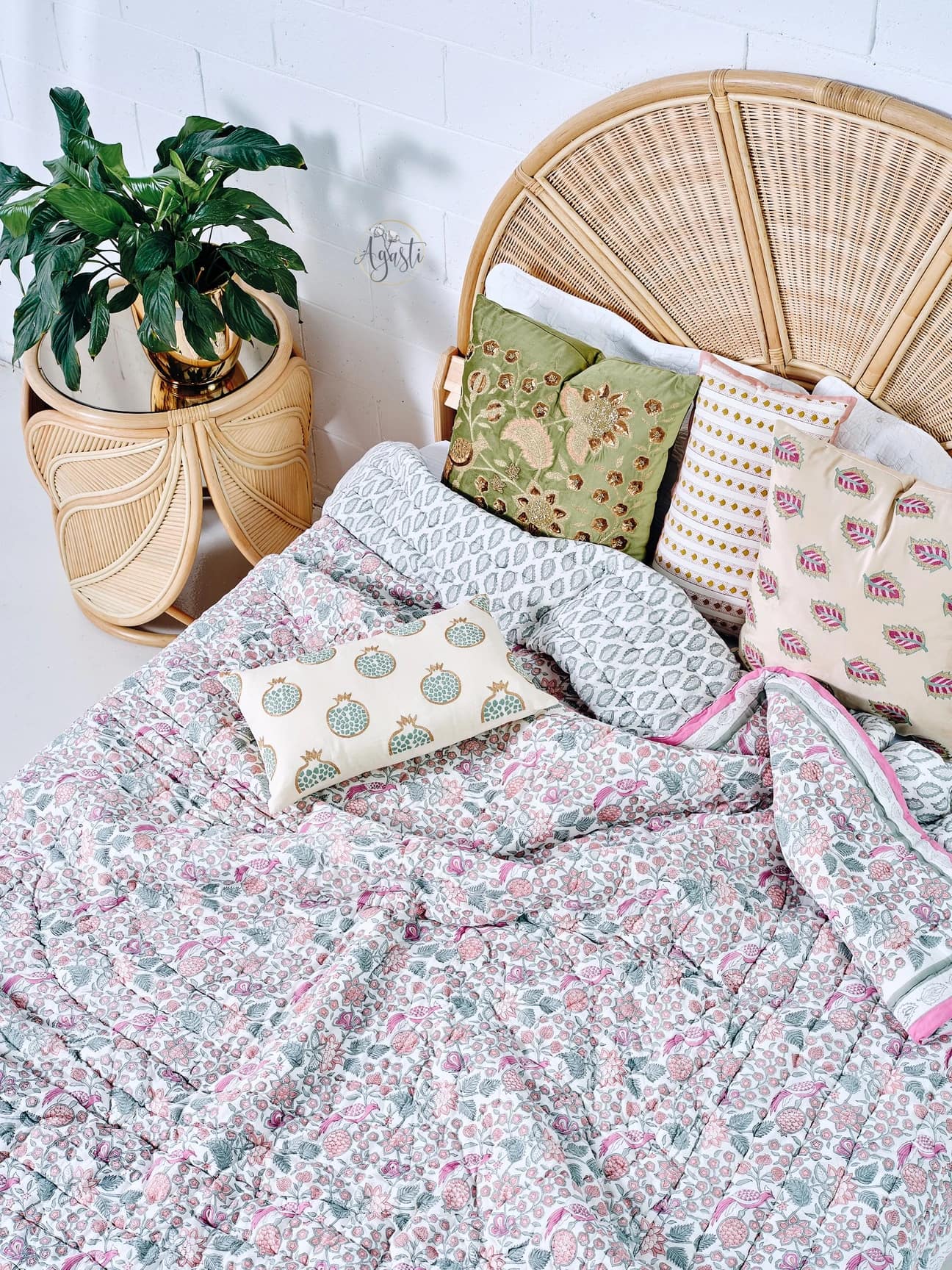 How to: Make a hand block printed quilt - The Interiors Addict