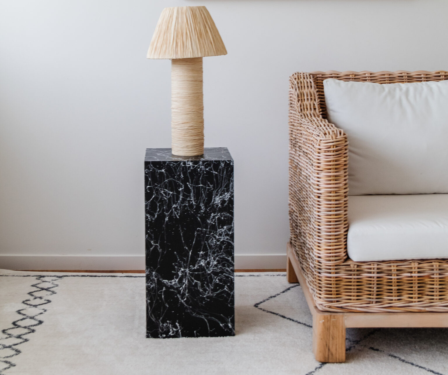 DIY: How to build your own marble effect plinth - The Interiors Addict