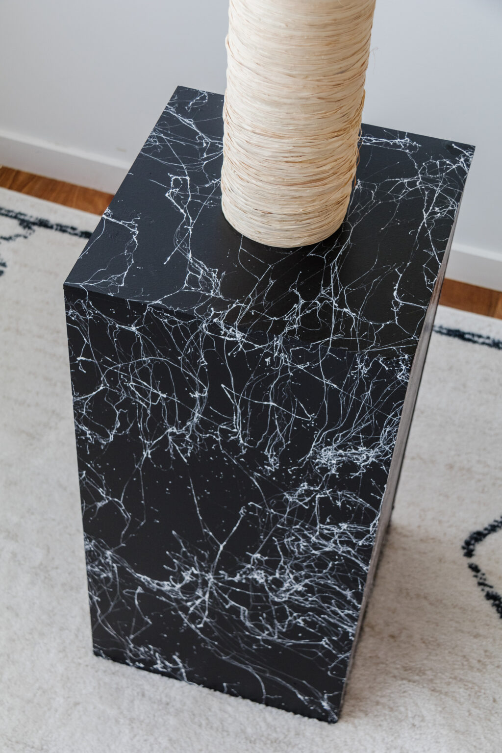 DIY: How to build your own marble effect plinth - The Interiors Addict