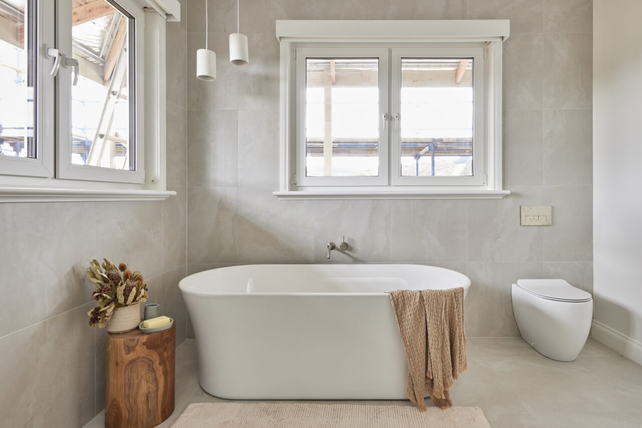 Master ensuite reveals: The Block tree change 2022 - The Interiors Addict