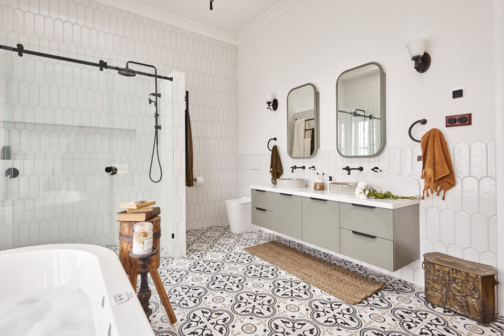 Master ensuite reveals: The Block tree change 2022 - The Interiors Addict