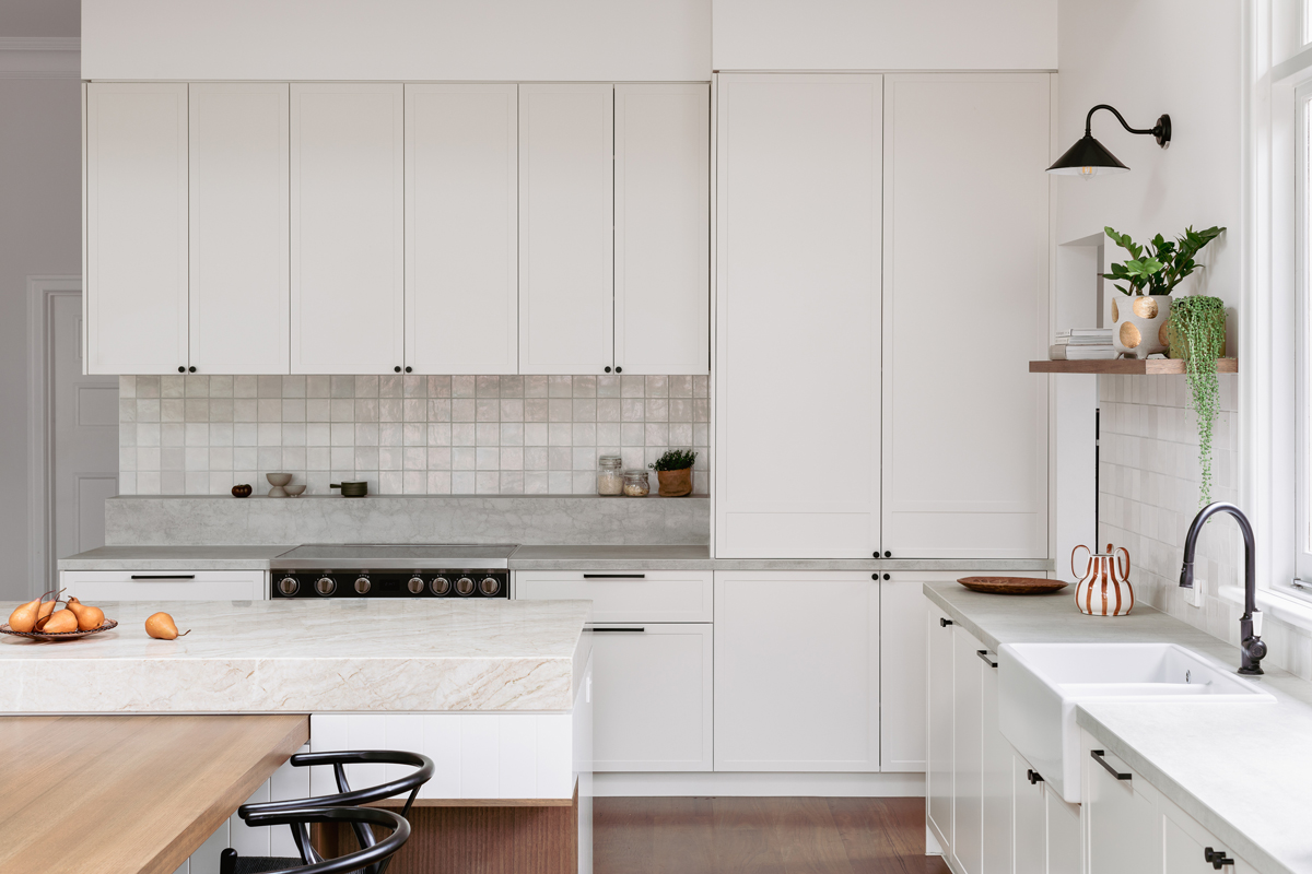Integrated meals table makes the most of the kitchen island bench - The ...