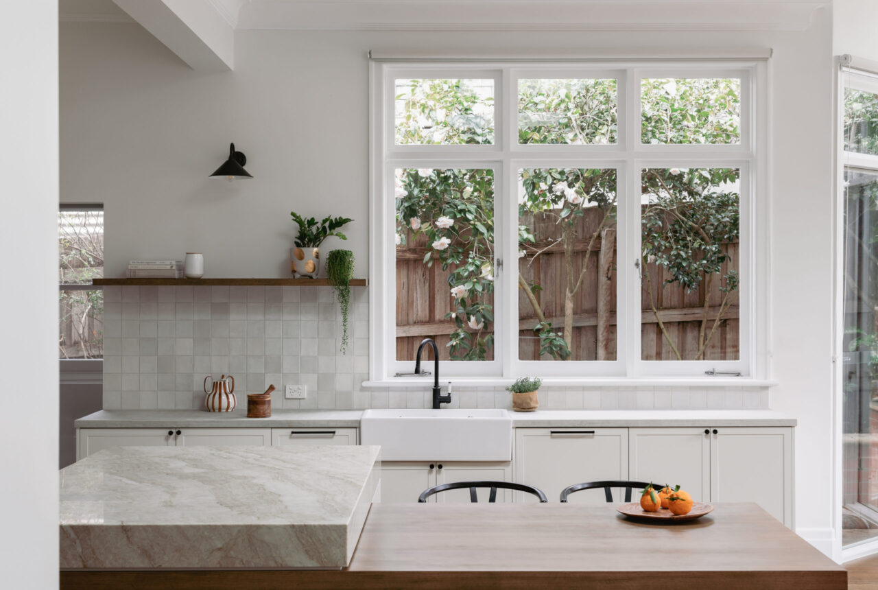 Integrated meals table makes the most of the kitchen island bench - The ...