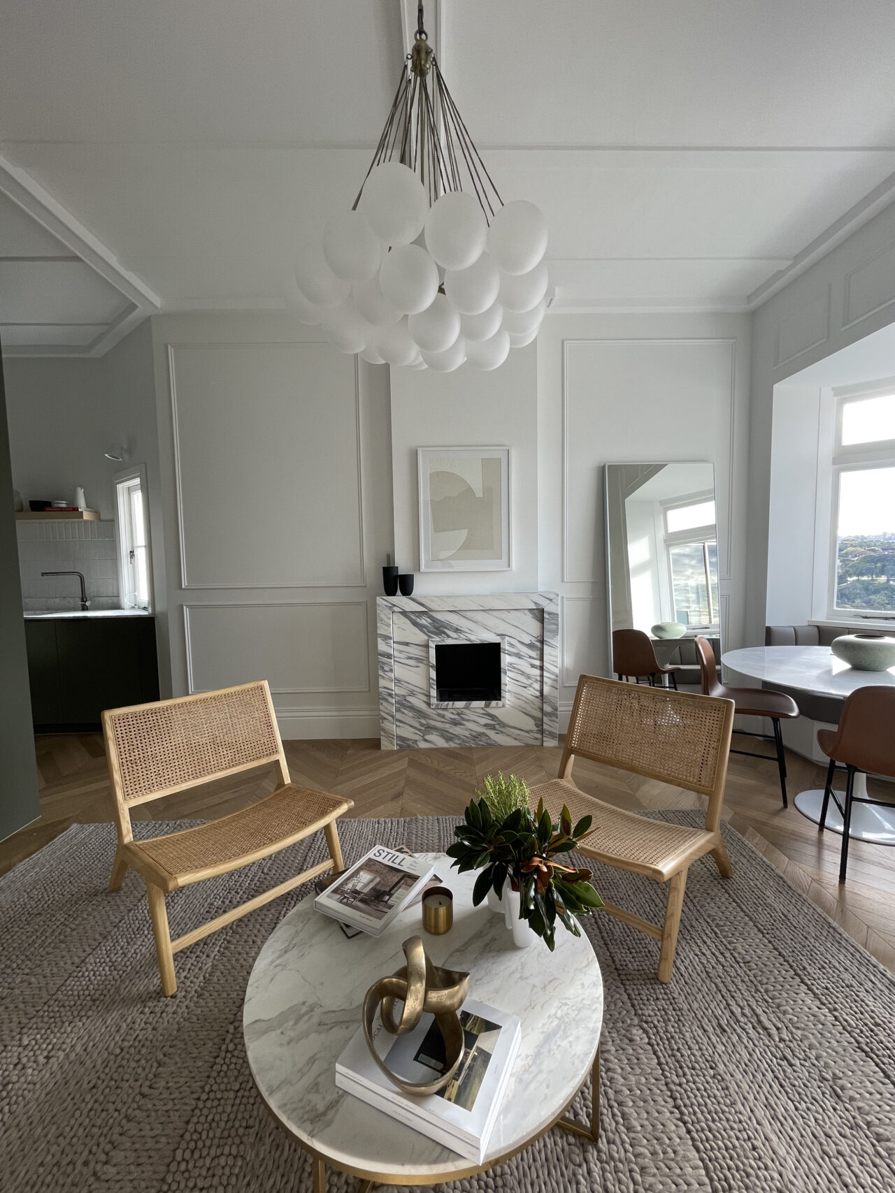 Mouldings add character and secret door in stunning apartment - The ...