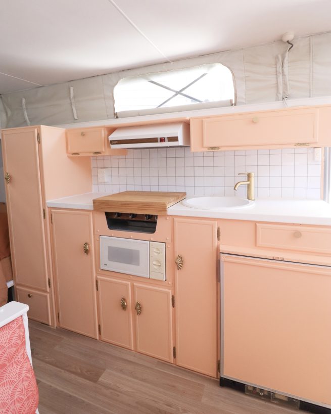 $1500 caravan renovation produces amazing result - The Interiors Addict