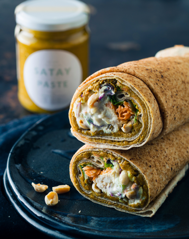 Foodie Friday: An easy satay chicken wrap - The Interiors Addict