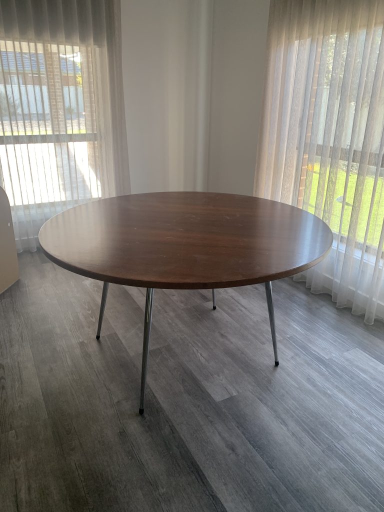 DIY designer look table made from a $50 Marketplace find - The ...