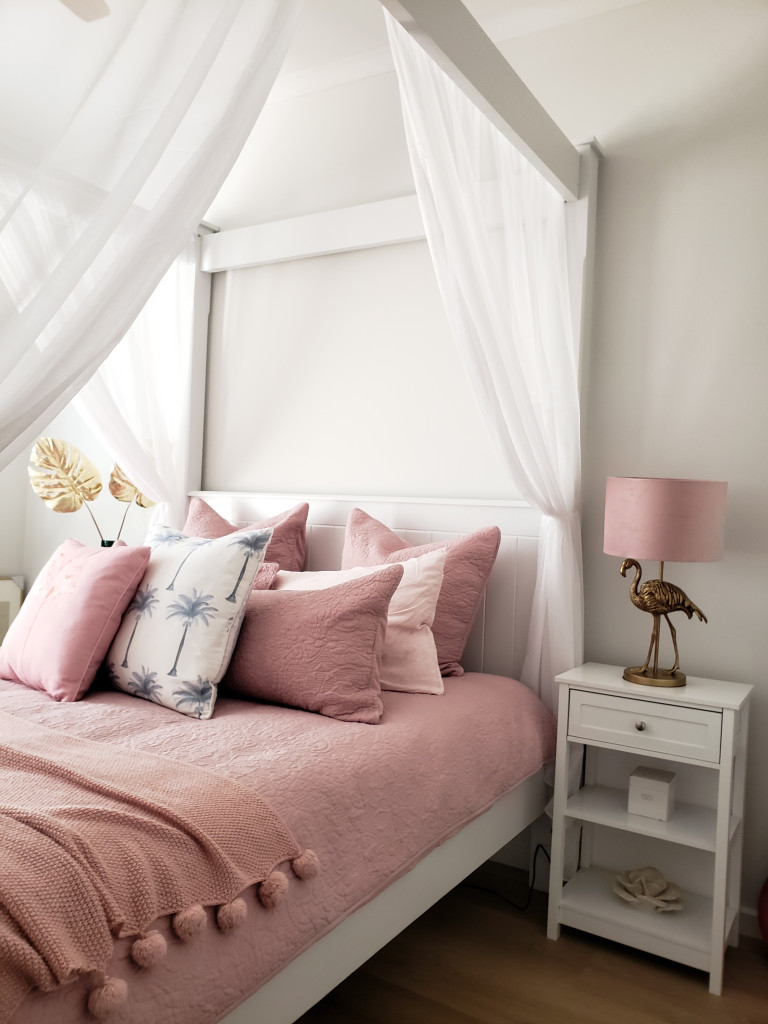 How to DIY a Hamptons four poster dream bed for less than $400 - The ...