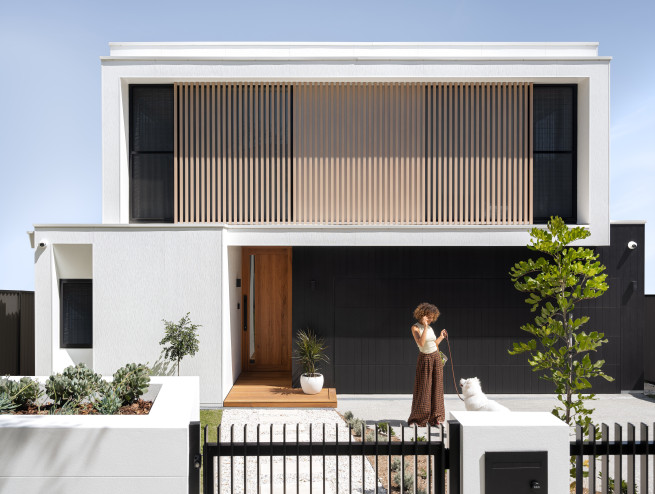 This new box-style house is made for modern family living - The ...