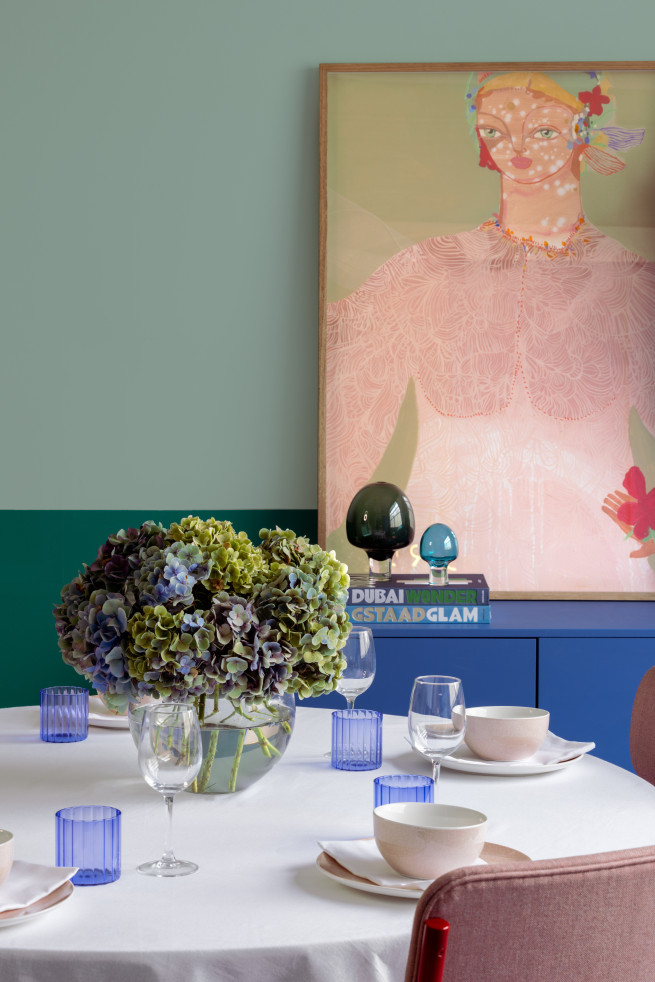 A playful and exciting revamp for a mundane dining room - The Interiors ...
