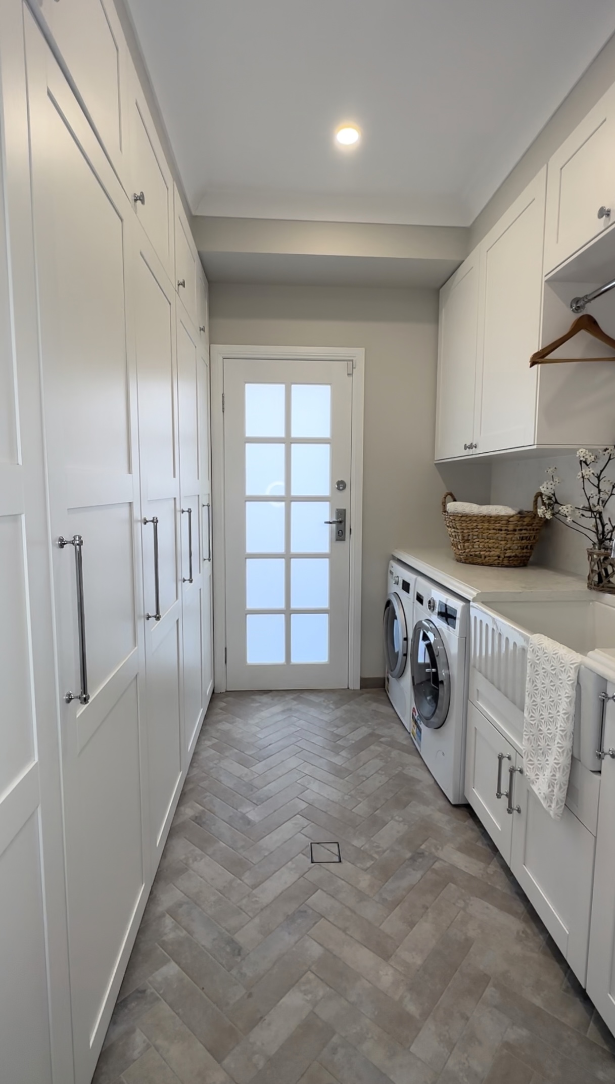 Stylish laundry no longer hidden behind a door - The Interiors Addict