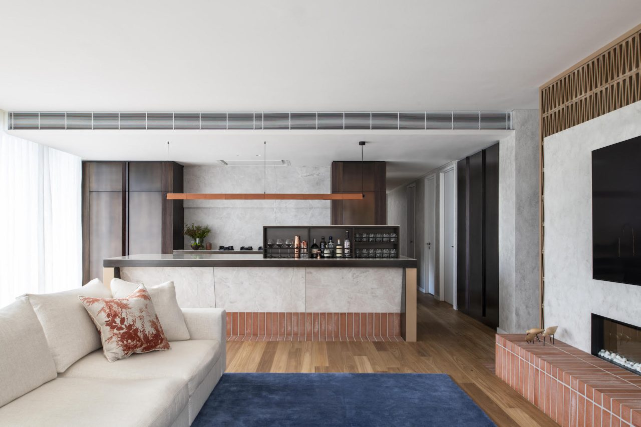 New Sydney kitchen features bench top with pop-up bar - The Interiors ...