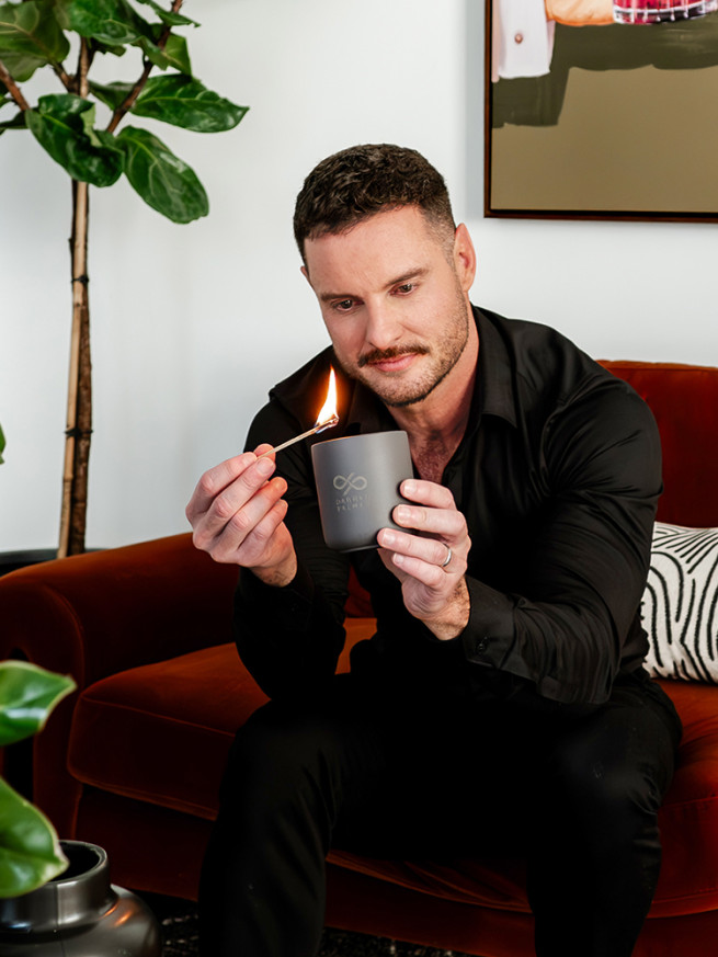 Darren Palmer unveils a true passion project with his new candles - The ...