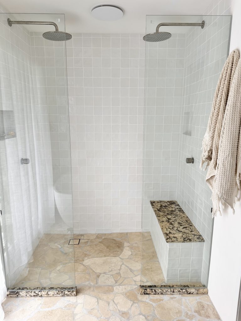 Single mum's amazing DIY ensuite renovation in QLD - The Interiors Addict