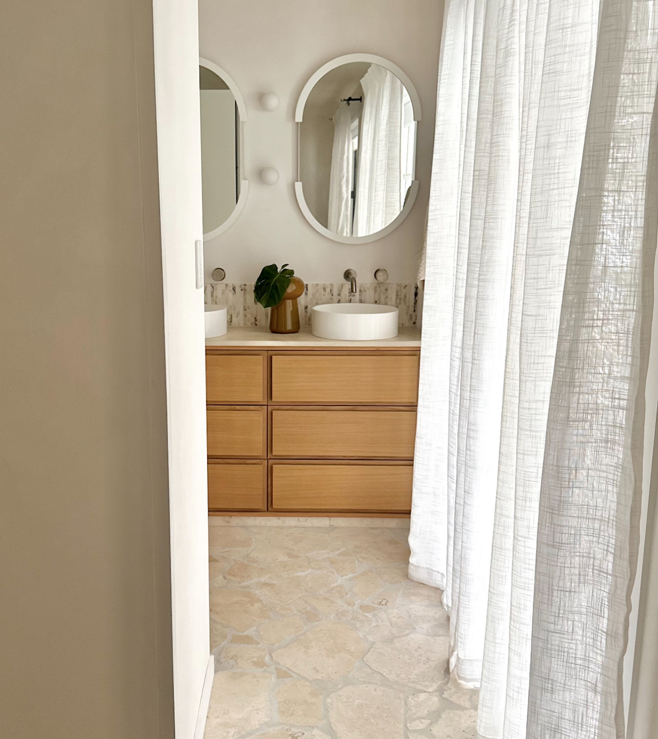 Single mum's amazing DIY ensuite renovation in QLD - The Interiors Addict