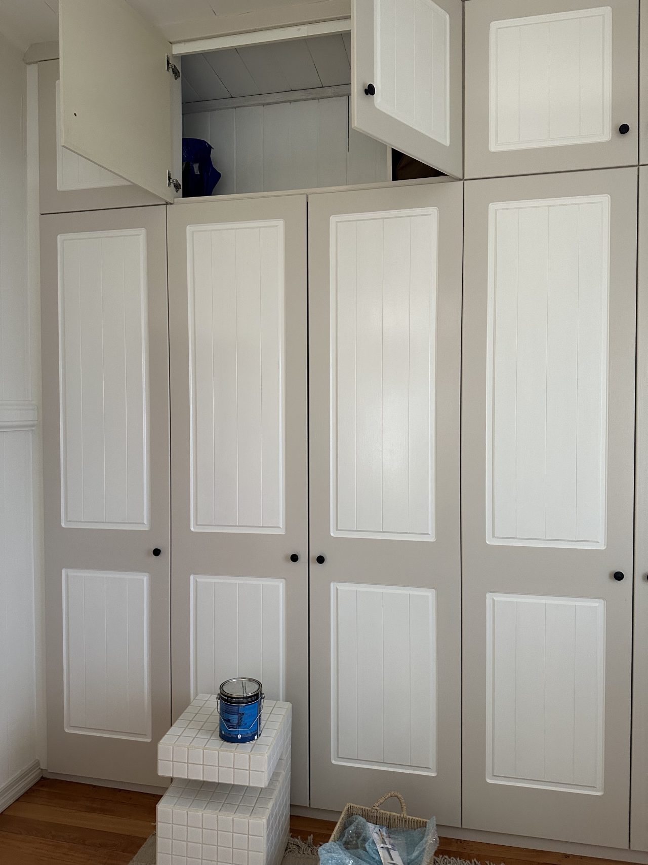 Stunning blue wardrobes the star of DIY nursery project - The Interiors ...