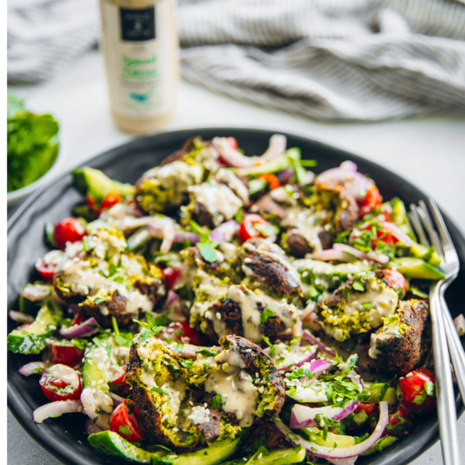 Foodie Friday: Smashed falafel with spiced tahini dressing - The ...
